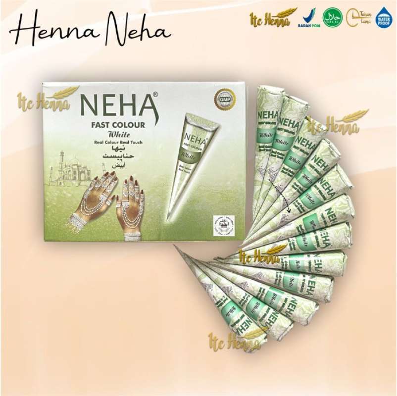Jual Neha White Putih Henna Cone (1 Box Isi 12 Cone) Di Seller Velvet ...