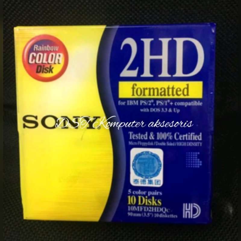 Jual Disket Sony 2hd Rainbow Collor Disk Floppy Disket Di Seller Velvet ...