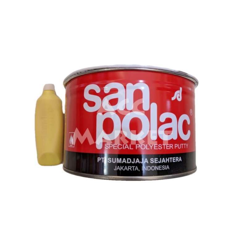 Promo Sanpolac Dempul Besi 1 Kg Polymer Plastic Plastik San Polac Duco ...