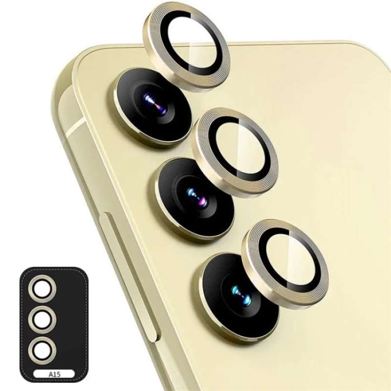 Jual Samsung Galaxy A15 A25 A35 A55 Metal Lens Ring Camera Protector - Gold Samsung A25 Di ...