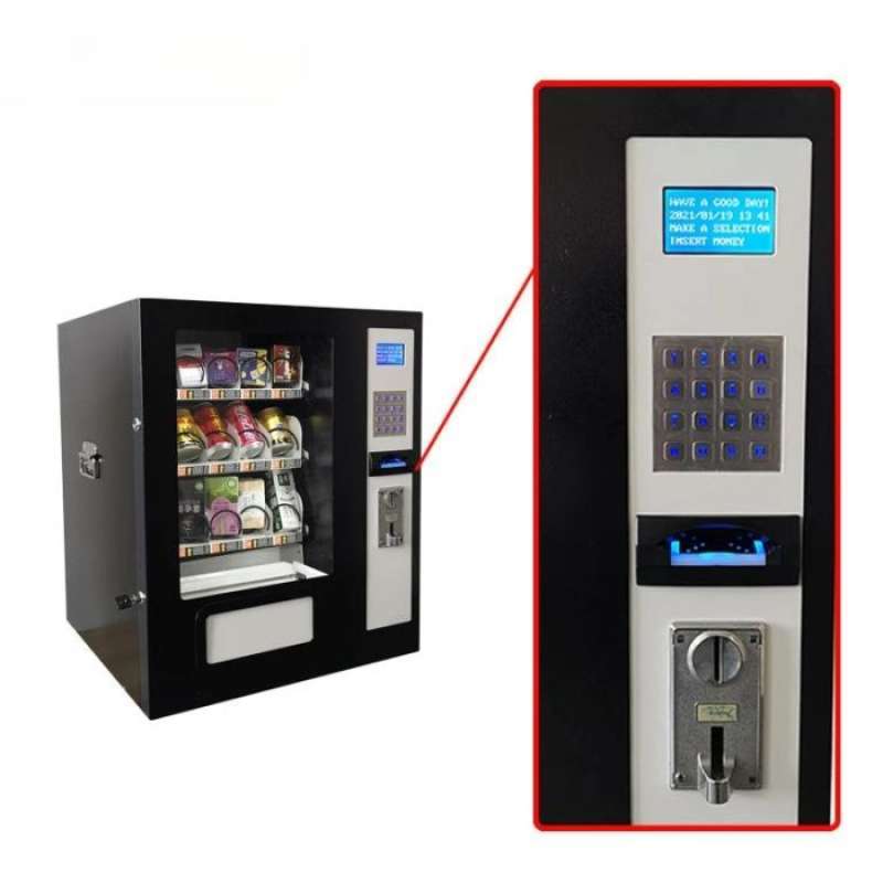 Jual Desktop Mini Cans Beverages Snacks Cash Coin Drink Vending Machine ...
