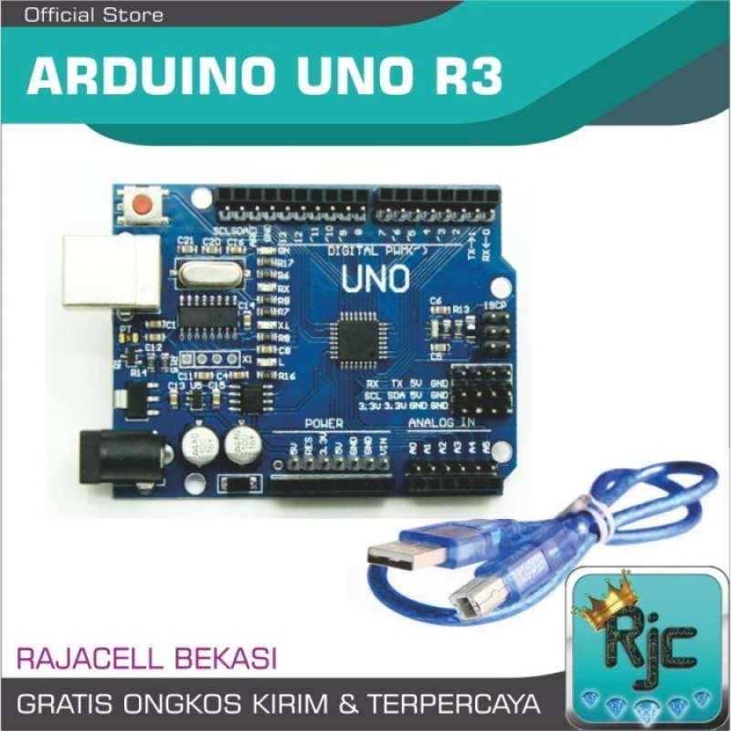 Promo Arduinoo Uno R3 Smd High Quality Atmega328 Ch340g 5v 16mhz Dev ...