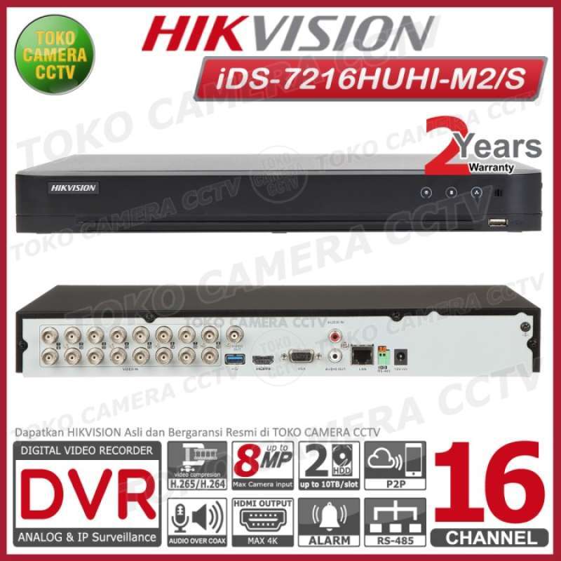 Jual Dvr Recorder Cctv Dvr Hikvision 16 Channel Turbo Hd 16ch 5mp Di ...