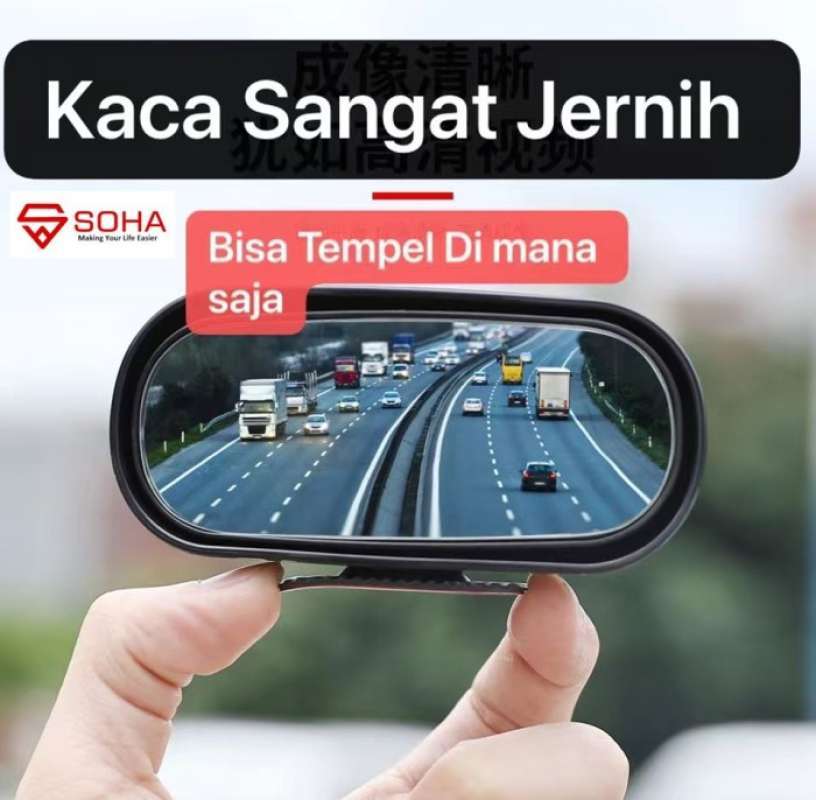 Promo Am-20 Kaca Spion Car Wide View Blind Spot Mirror Universal Semua ...