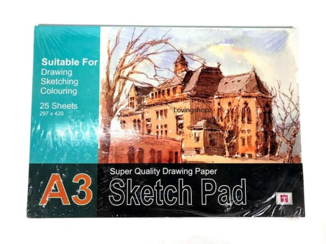 Jual Buku Sketsa Gambar Ukuran A3, Sketch Book Ukuran A3, Buku Sketsa ...