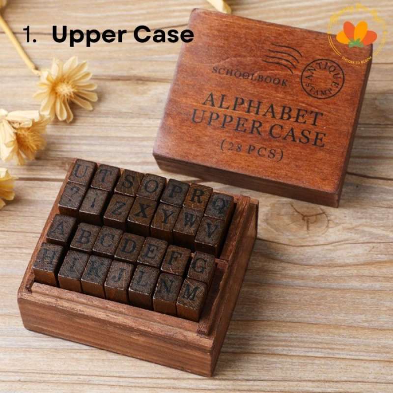Jual Stempel Huruf Alfabet Alphabet Stamp Set Journal Bujo Diy Cetakan ...