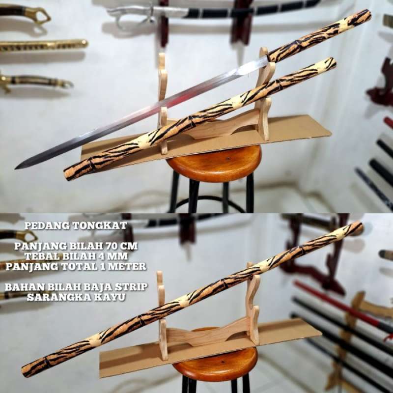 Jual Tongkat Pedang Lurus Motif Harimau Panjang 1 Meter Di Seller ...