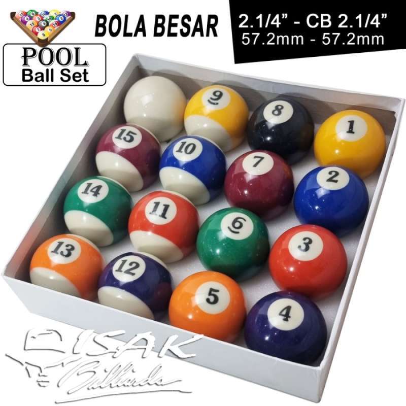 Jual Master Billiard Pool Ball Set - Size 2.1/4 Cb 2.1/4 - Bola Biliar ...