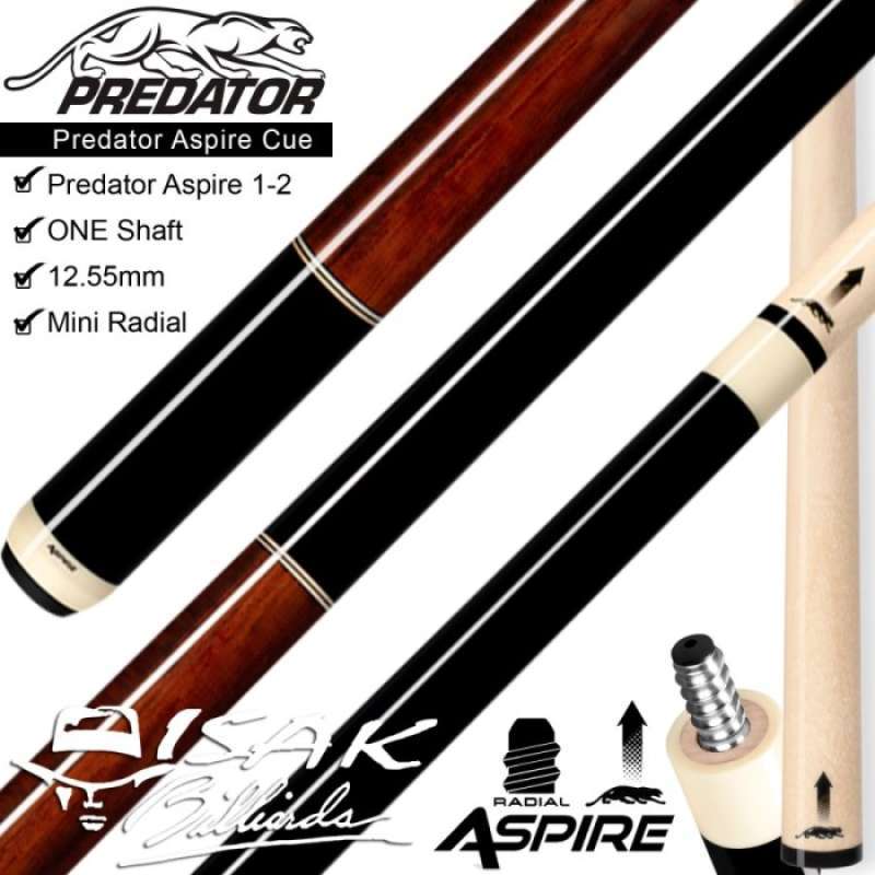 Jual Predator Aspire 1-2 Pool Cue | Low Deflection Radial Stick ...