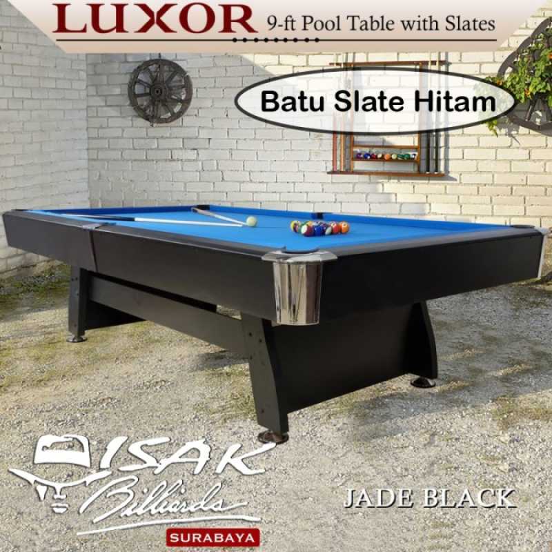Jual Meja Billiard Luxor 9 Ft Pool Table With Black Slate Jade Black ...