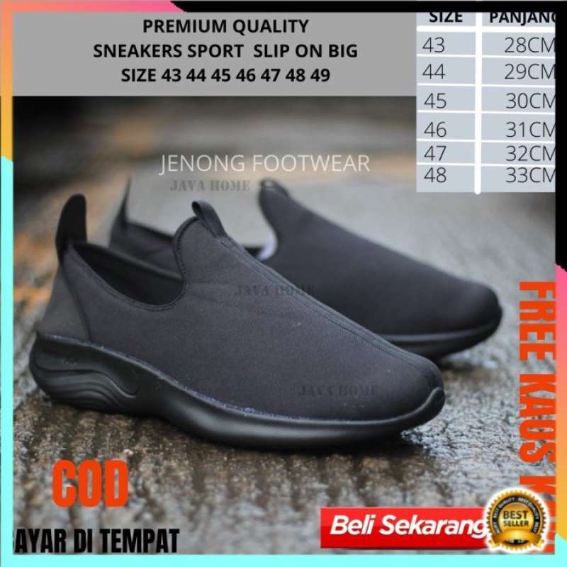 Jual [ Big Size 45 46 47 48 49 50 ] Sepatu Pria Ukuran Besar Jumbo Lebar Se Di Seller Suzuka ...