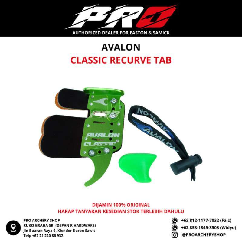 Jual Avalon Recurve Tab Classic / Fingertab / Finger Tab Di Seller ...