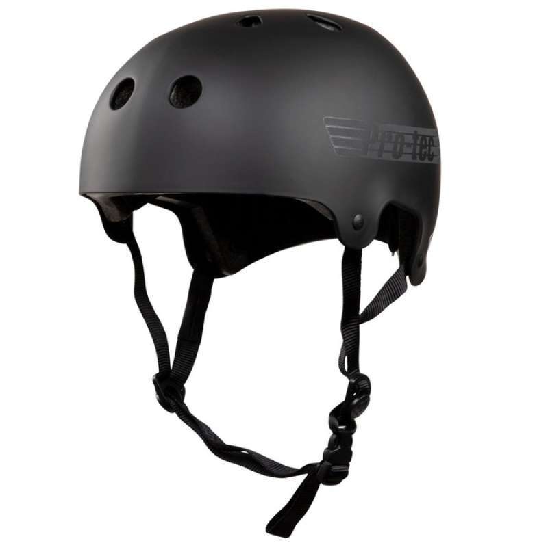 Jual Helm Pro-tec Old School Black Matte Reflective / Skate Bmx Inline ...