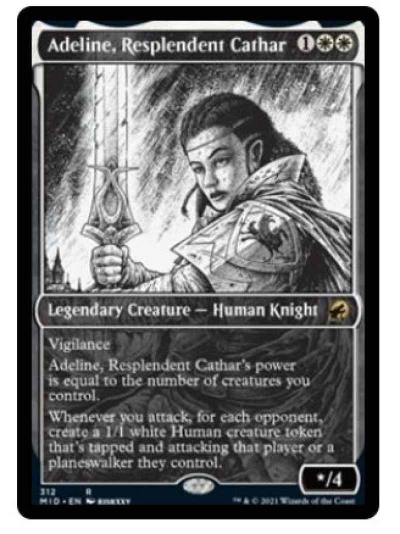 Jual Adeline, Resplendent Cathar (eternal Night) Mtg | Mid Di Seller ...