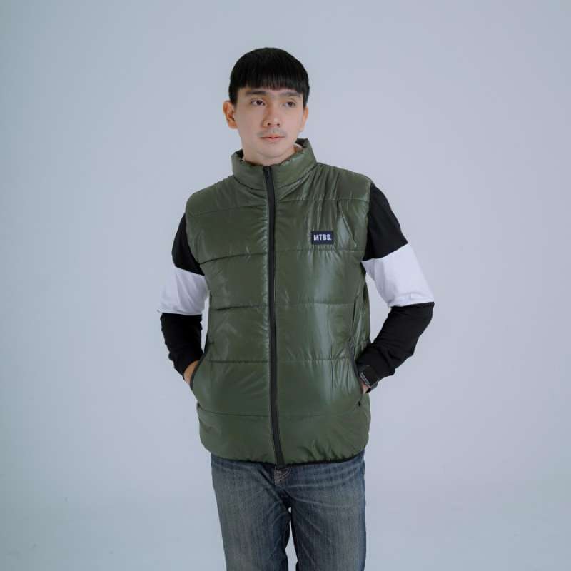 Promo Jaket Rompi Tebal Pria Motor Puffer Vest Jacket Original Premium ...
