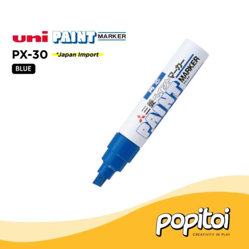 Promo Uni Mitsubishi Paint Marker Px30 Px-30 Spidol Cat Permanen Oil Based - Blue Diskon 23% Di ...