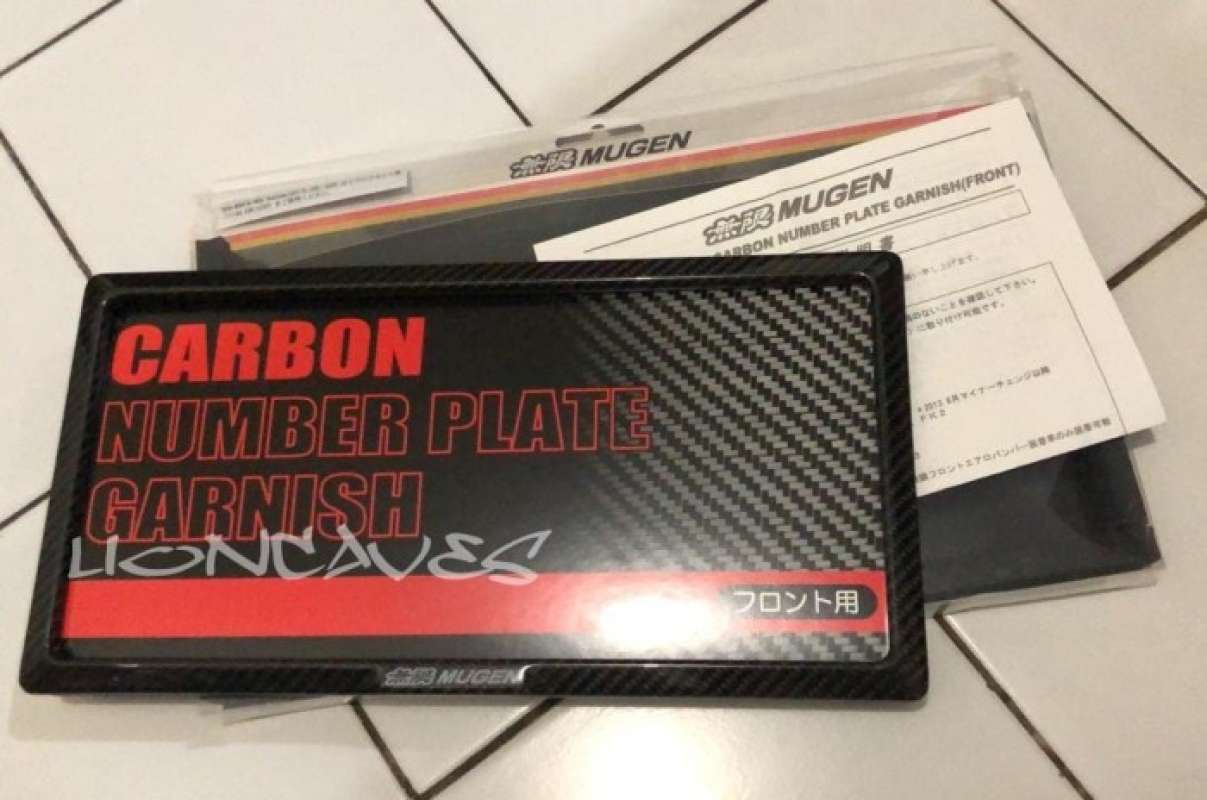 Promo Diskon Carbon Number Plate Garnish / Dudukan Plat Nomor Jdm ...