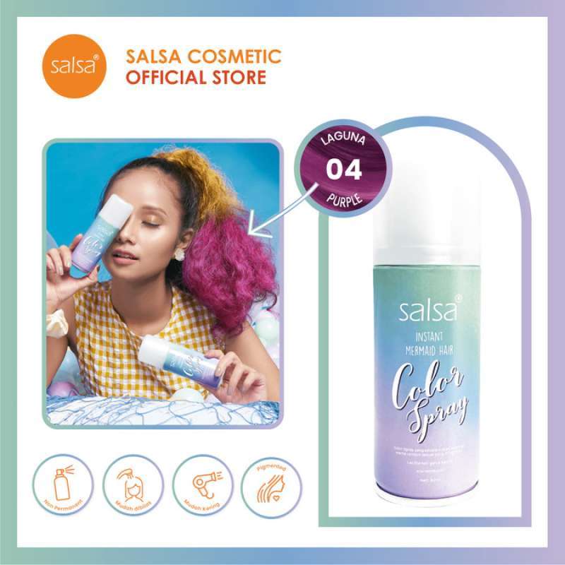 Promo New! Salsa Instant Mermaid Hair Color Spray - Laguna Diskon 23% ...