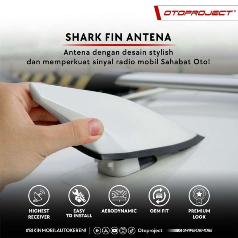 Jual Antena Mobil Shark Fin Hiu 4.0 Brio, Jazz, Hrv, Mobilio Otoproject ...