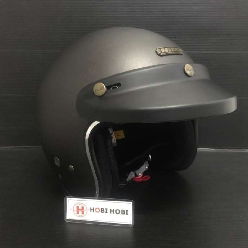 Jual Njs Nx-2 Solid Helm Retro Helm Njs Nx2 Retro Bogo - Gunmet Doff L ...