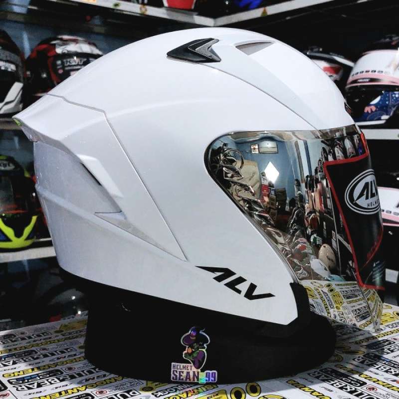Jual Helm Alv Ultron Solid All Warna Half Face Original Sni - L Grey ...