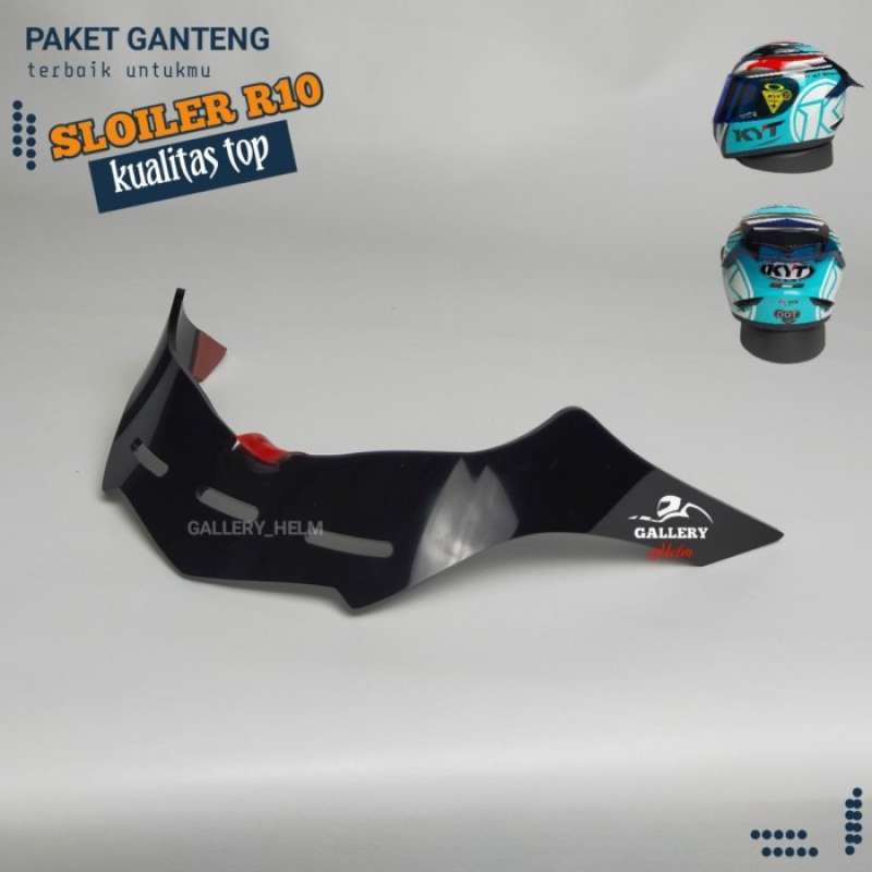 Jual Spoiler Helm Kyt R10 Smoke/hitam | Spoiler Helm - Hitam Di Seller ...