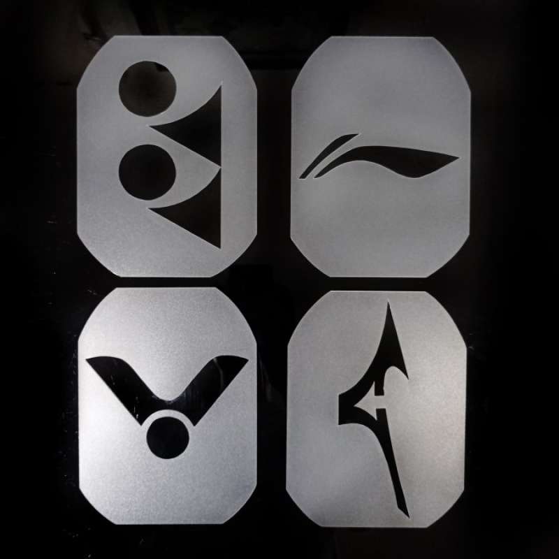 Promo Cetakan Raket / Logo Raket / Stencil Card Badminton - Mika - 1 ...