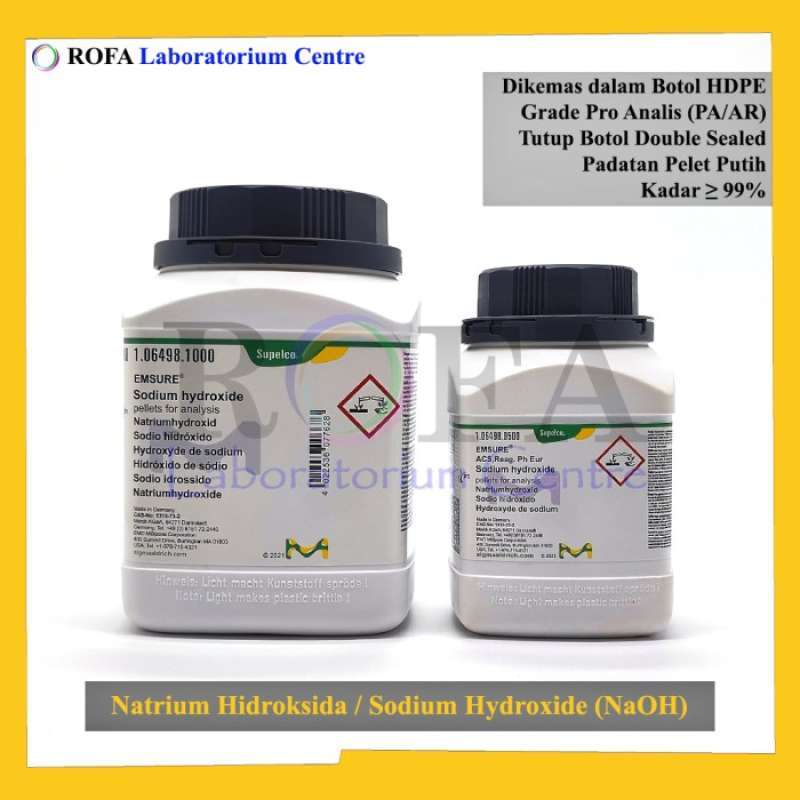 Promo Natrium Hidroksida / Sodium Hidroksida / Naoh Pro Analis 1000 ...