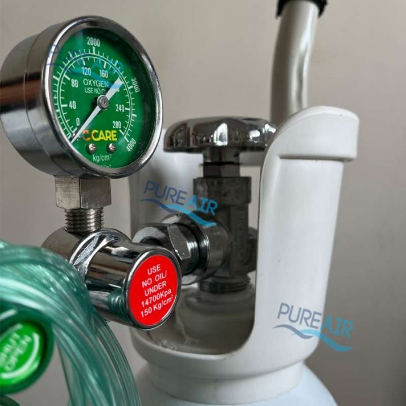 Promo Tabung Oksigen 2m3 Set Komplit 4in1 (tabung+regulator+selang+troli) Diskon 23% Di Seller ...