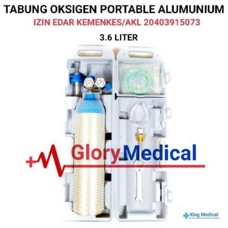 Promo Tabung Oksigen Alumunium Portable Travelling 3.6 L ( Liter ) Diskon 23% Di Seller Leomord ...
