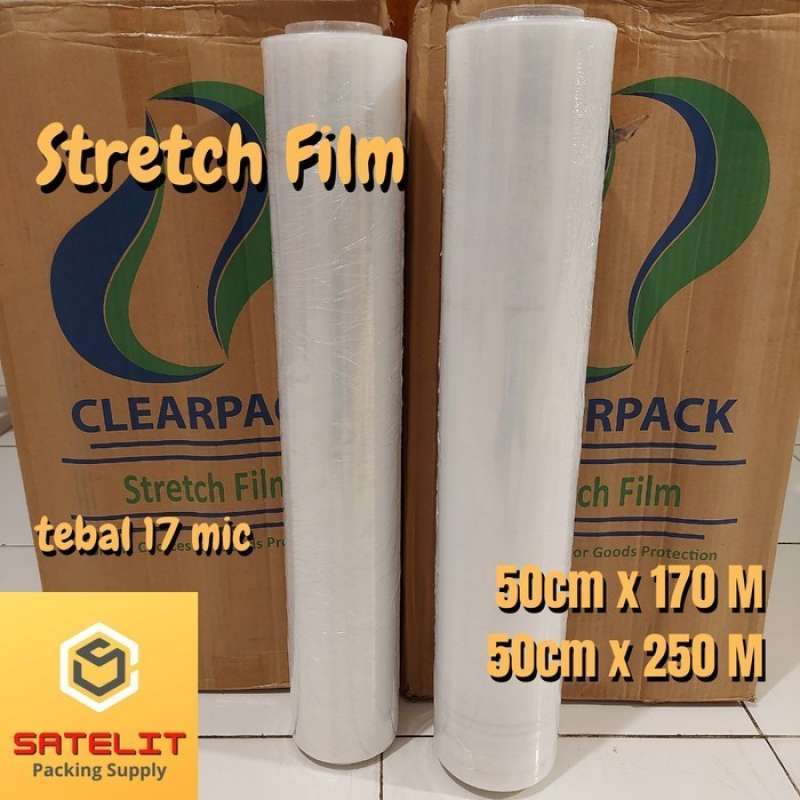 Jual Stretch Film 50cm X 170m / 250m - Plastik Wrapping Barang - 50cm X ...