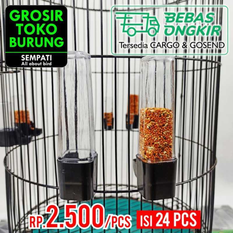 Jual Dispenser Cepuk Tabung Panjang Wadah Tempat Pakan Minum Burung Isi 24 Di Seller Suzuka ...