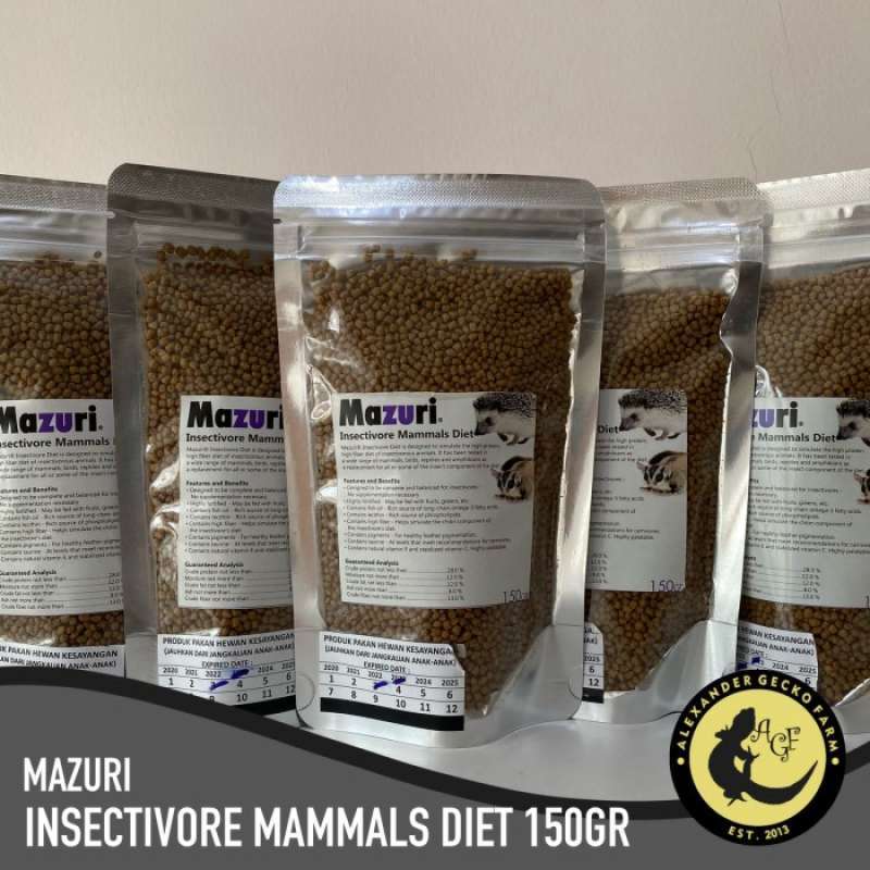 Jual Pelet Sg Mazuri Insectivore Mamals Diet Makanan Sugar Glider Sg Di ...