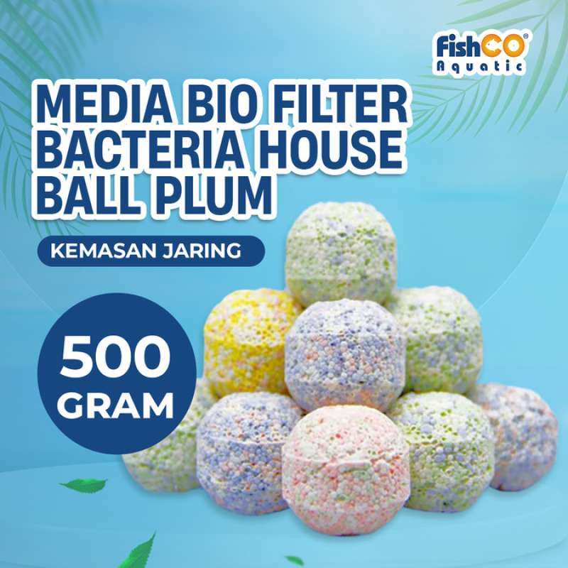 Jual Fishco Media Bio Filter Bacteria House Ball Plum - Rumah Bakteri ...