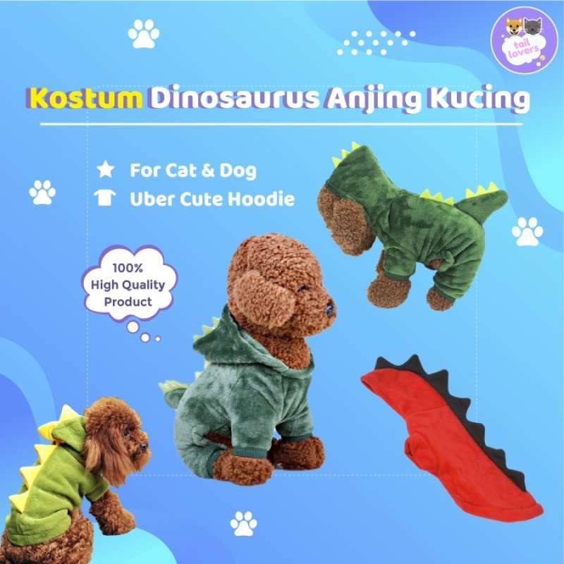 Jual Baju Kostum Hewan Anjing Kucing Lucu Dino Dinosaurus Dog Cat - Xs Di Seller Suzuka ...