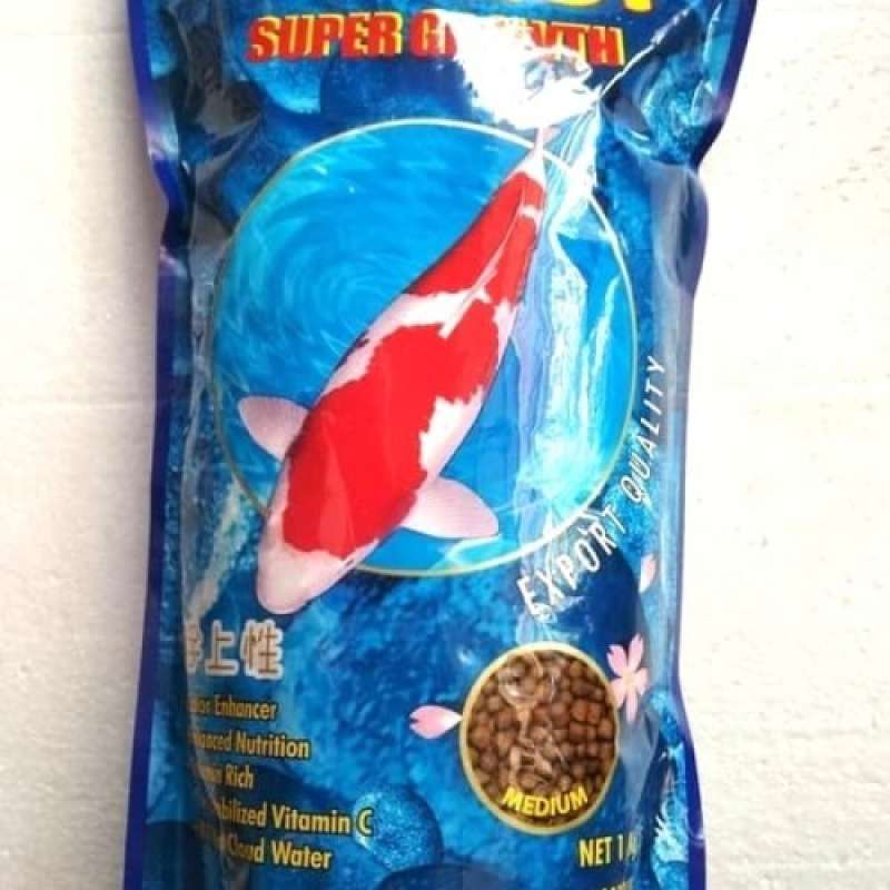 Jual Pelet Koi Cp Koi Cp Koi Super Growth Medium 1 Kg Makanan Ikan Koi ...