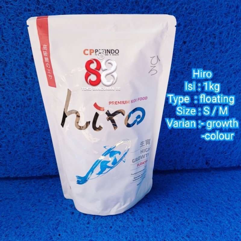 Jual Pakan Koi Hiro High Growth&colour Expert Isi 1 Kg - Hiro Growth S Di Seller Aghanim ...