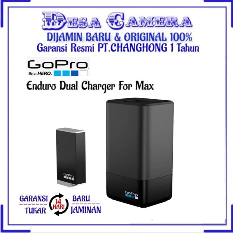 Promo Gopro Max Dual Battery Charger + Enduro Battery Camera Original ... Promo Gopro Max Dual Battery Charger + Enduro Battery Camera Original ...