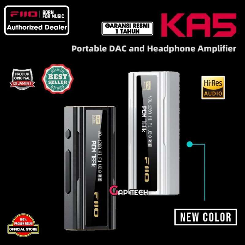Promo Fiio Ka5 / Ka 5 High Performance Portable Dual Dac Headphone Amplifier Diskon 23% Di ...