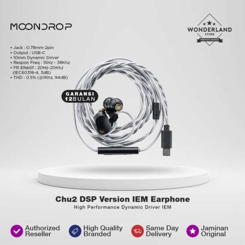 Promo Moondrop Chu 2 / Chu2 / Chu Ii Dsp In Ear Monitors Usb-c Iem ...