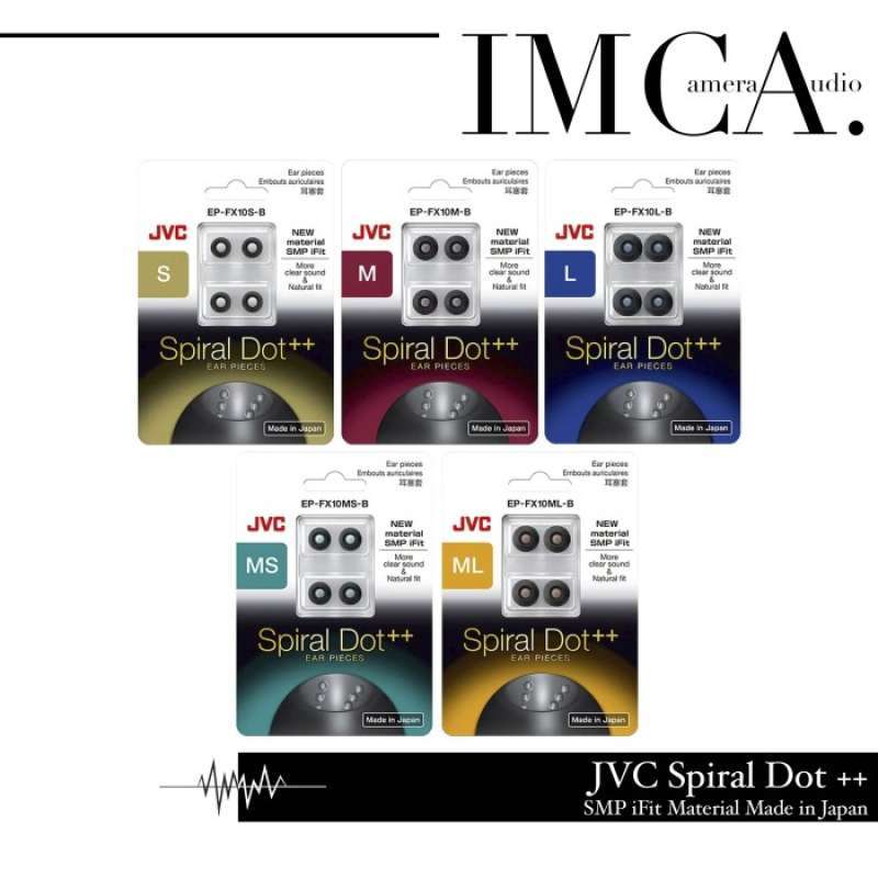 Promo Jvc Spiral Dot ++ Jvc Spiral Dots ++ Eartips Ear Pieces Made In Japan Diskon 23% Di Seller ...