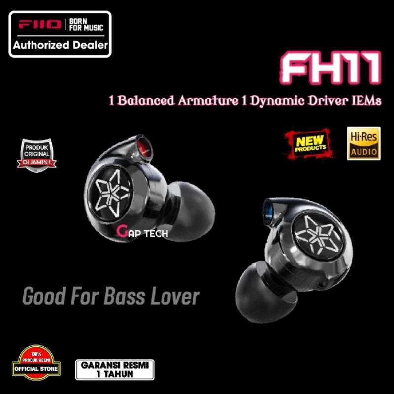 Promo Fiio Fh11 / Fh 11 1dd + 1ba Hybrid In-ear Monitors Earphone / Iem Diskon 23% Di Seller ...