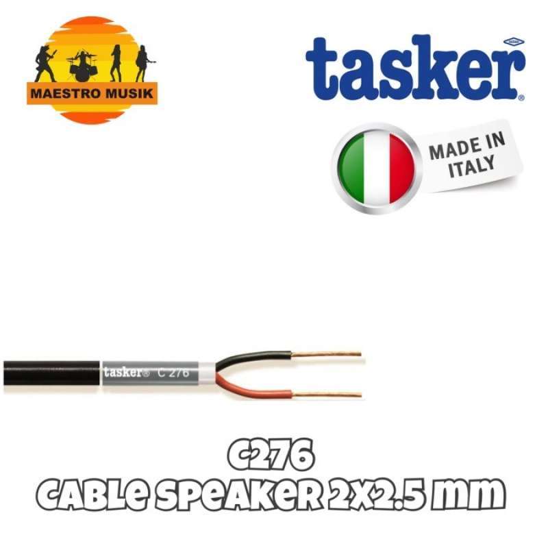 Promo Eceran 5 Meter !! Tasker Cable Speaker 2x2.5 Mm Made In Italy - C 276 Diskon 23% Di Seller ...