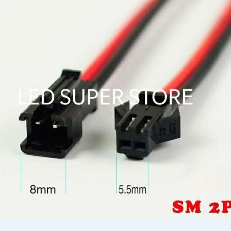 Promo Kabel Socket Dc Sm 2 Pin Soket Sm 2p Dc Female Male Sepasang ...