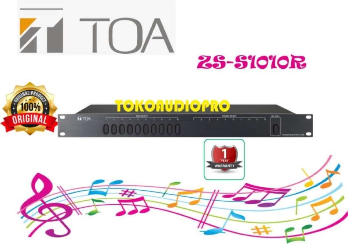 Promo Toa Zss1010r Speaker Selector 10 Channel Diskon 23% Di Seller ...
