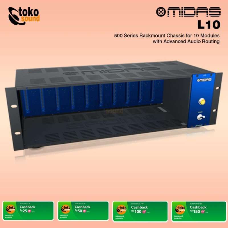 Promo Midas L10 Rackmount Chassis For 10 Modules Diskon 23% Di Seller Ryoma Store - Kebon Kacang ...