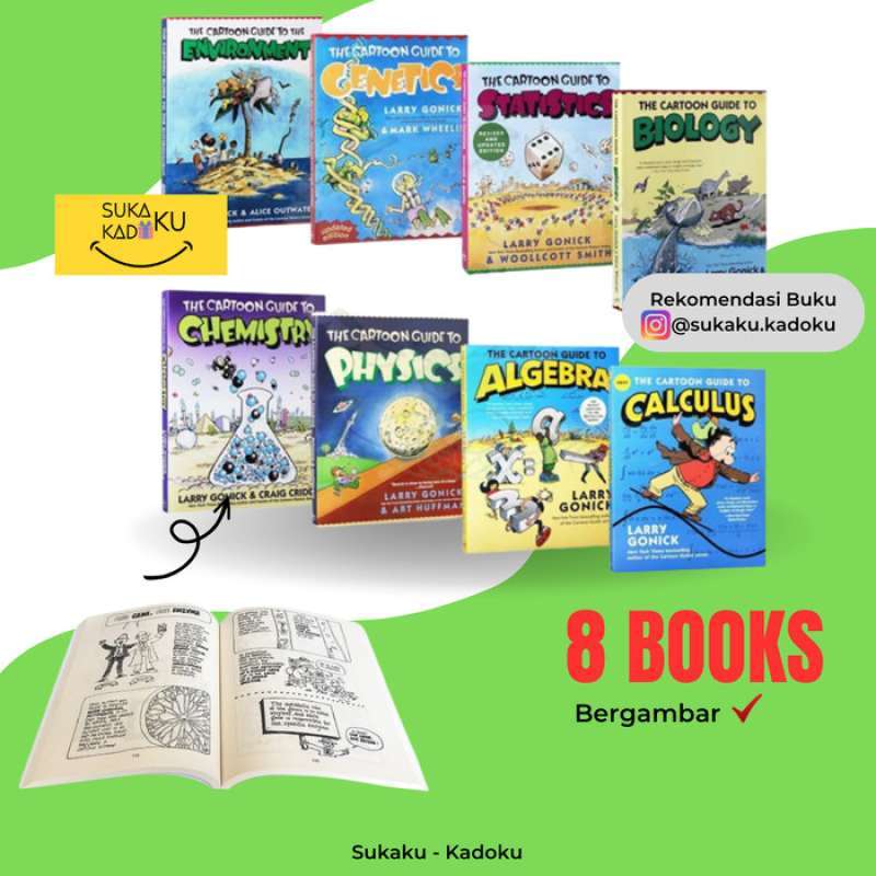 Promo The Cartoon Guide To Books Set Buku Learning Larry Gonick Diskon ...