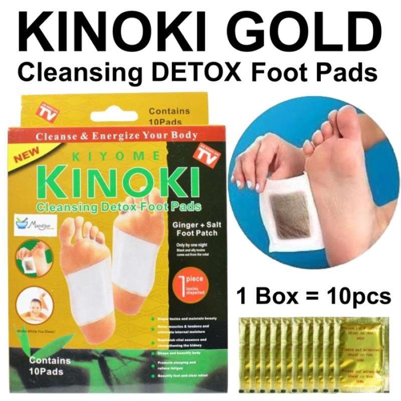 Promo Koyo Herbal Kaki Relaksasi Kinoki Gold Detox Original Isi 10 Pad Dalam 1 Box Penyerap ...