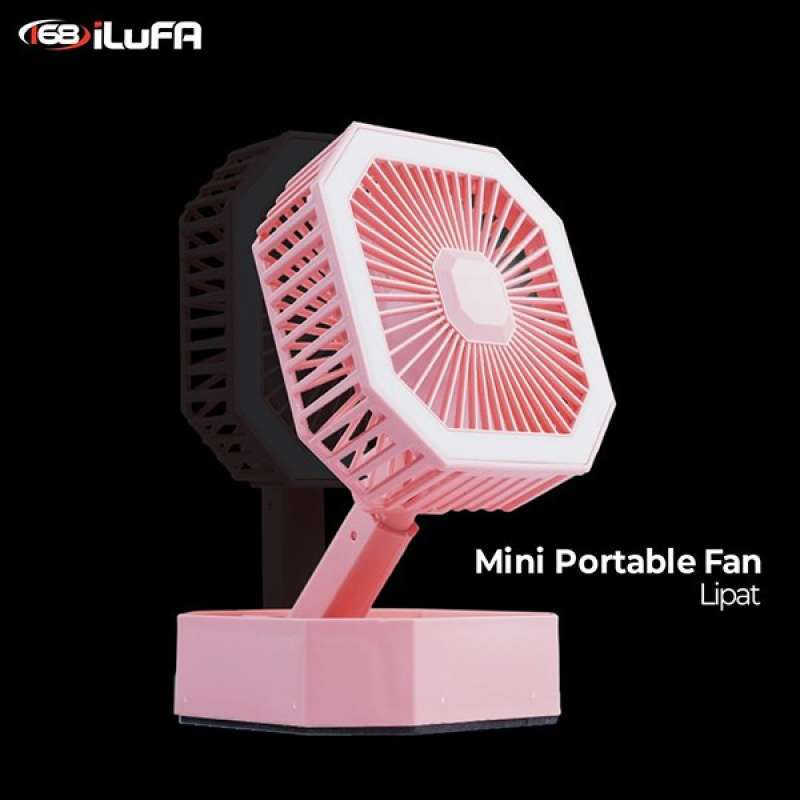 Jual Kipas Angin Mini Lipat Portable Fan Led Kipas Meja Kipas Duduk Di ...