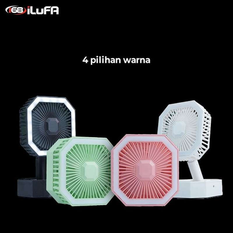 Jual Kipas Angin Mini Lipat Portable Fan Led Kipas Meja Kipas Duduk Di ...